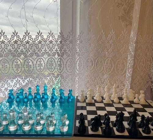 Шахматы, шашки, домино из эпоксидной смолы