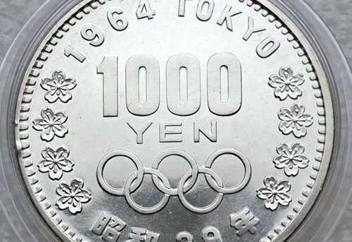 Япония 1000 йен 1964 Олимпиада Серебро спорт