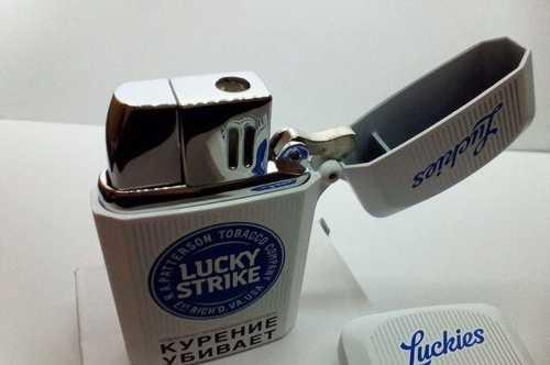 Зажигалка "Lucky Strike" металлическая