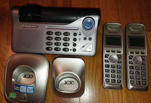 Стационарный телефон база с трубками Panasonic