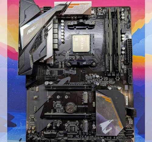 Комплект Gigabyte Aorus B450  Ryzen 5 5600