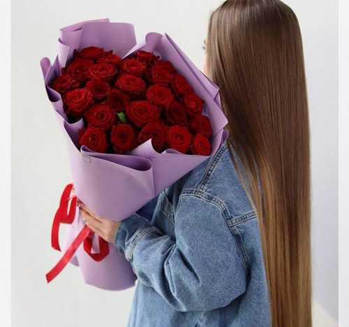 Букет 25 красных роз Красные розы с доставкой