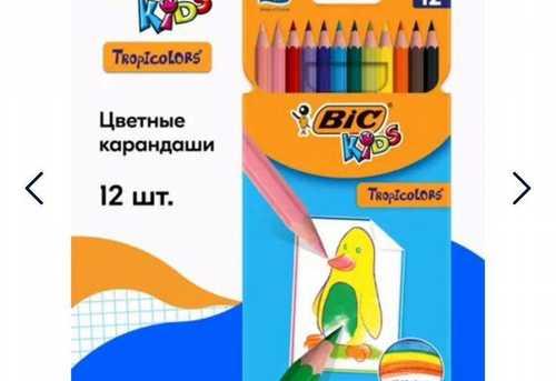 Разноцветные карандаши BIC Kids Tropicolors