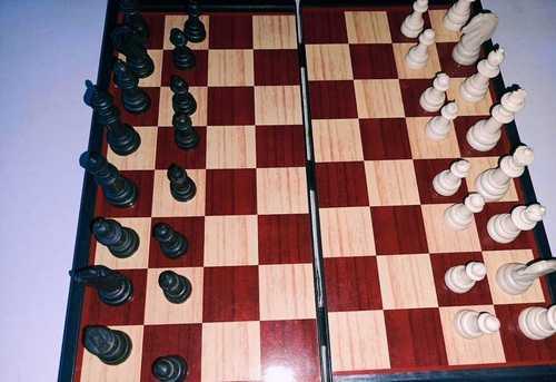 Шахматы нарды шашки 3 в 1 магнитные