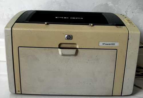 Принтер HP laserjet 1022 в рабочем состоянии