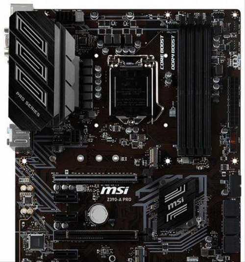 Intel core i7 9700K и MSI Z390 A-Pro