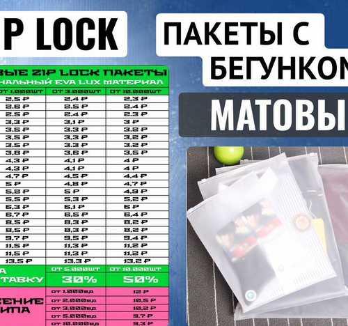 Зип пакеты с бегунком с логотипом для упаковки товаров 20х40