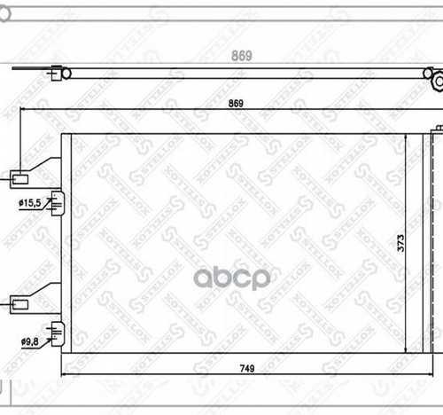 10-45407-SX радиатор кондиционера Citroen Jumper