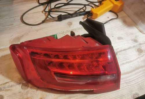 Задний фонарь левый в крыло Audi A4 B8 2012 Рест