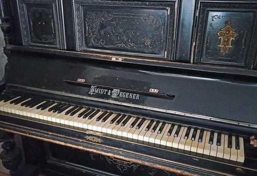 Пианино антикварное старинное 19 век фортепиано