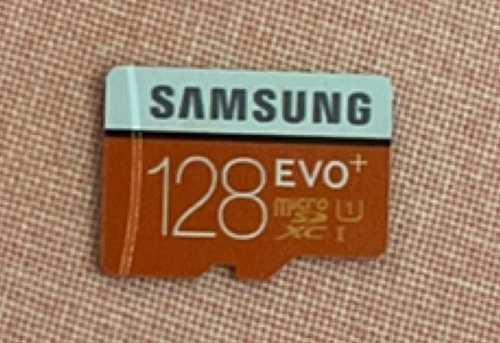 Карта памяти MicroSD 128Gb Samsung Evo