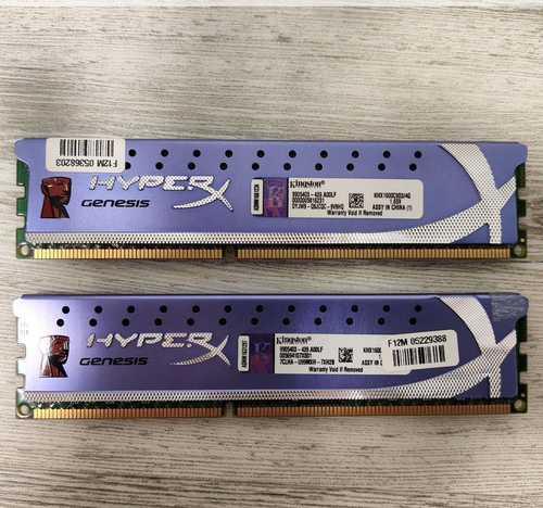 Озу Kingston HyperX DDR3 4Gb (KHX1600C9D3/4G) 8 гб