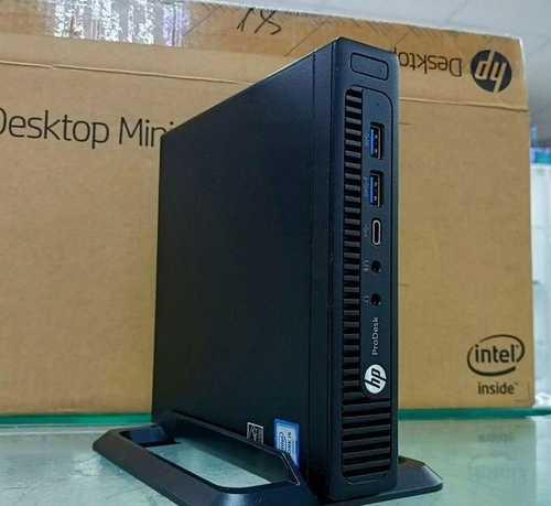 Неттоп HP Desktop Mini i5 8 ram SSD 256g как новый