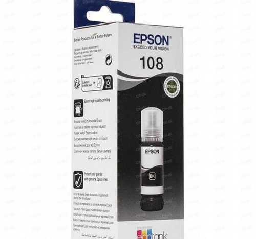 Чернила Epson 108 C13T09C14A черный