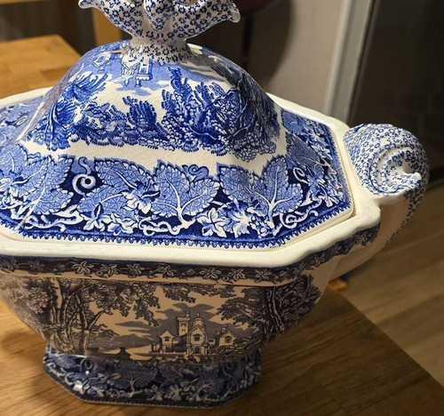 Cупница Masons ironstone vista blue and white