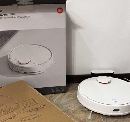 Робот пылесос xiaomi robot vacuum s10 белый