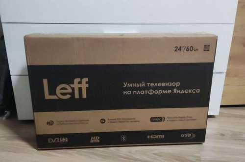 Новый телевизор Leff 24 дюйма Smart TV Яндекс