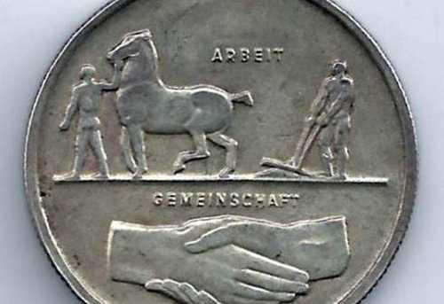 Швейцария 5 франков 1939. выставка в цюрихе