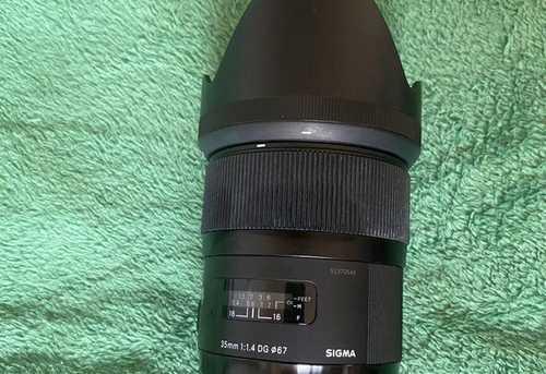 Объектив Sigma 35mm F1.4 Art Nikon F