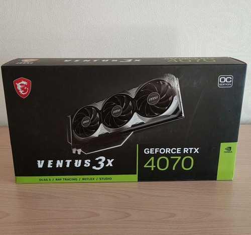 Новая с гарантией MSI RTX 4070 Ventus 3X E OC 12GB