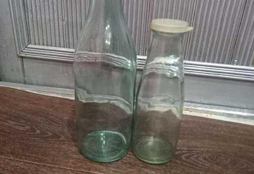 Бутылка стеклянная СССР под молоко