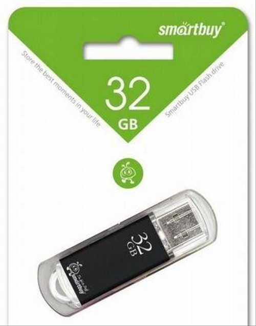USB флешка 32GB Smartbuy V-Cut Black