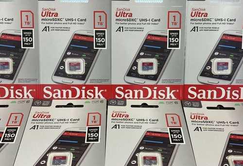 Оригинал SanDisk Ultra microSD 1TB (150мб/с)