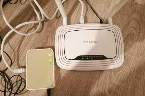 Wi-Fi роутер TP-link TL-WR843ND + TL-SF1005D