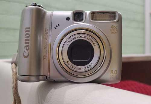 Компактный фотоаппарат canon A580