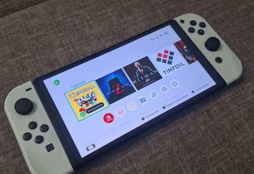 Nintendo switch oled прошитый 64+128GB