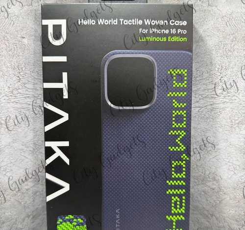 Чехол Pitaka iPhone 16 Pro -Hello World