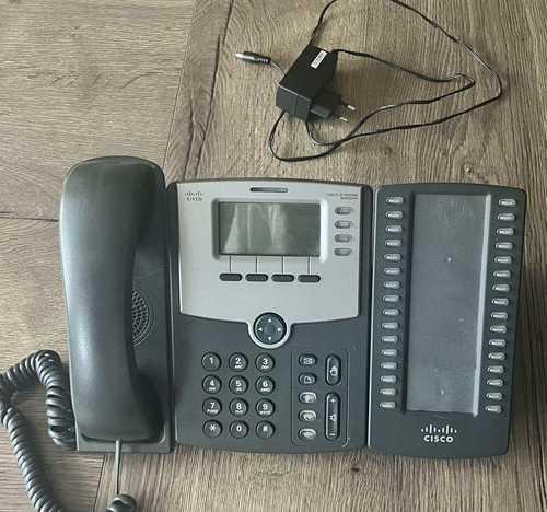 Телефон VoIP Cisco SPA504G с консолью SPA 500S