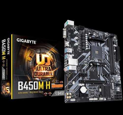 Материнская плата gigabyte B450M H