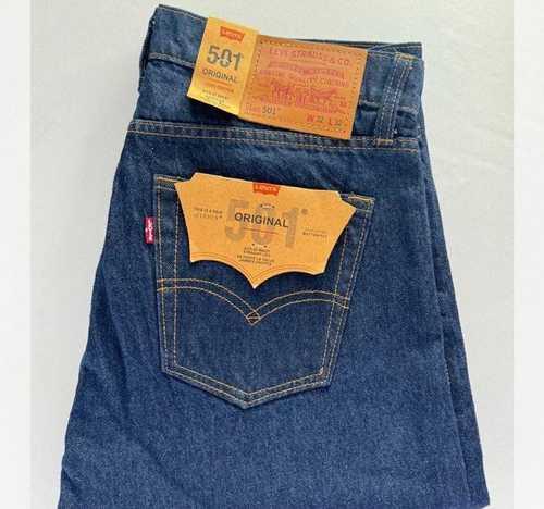 Джинсы из сырого денима болтах Levis 501