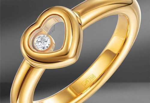 Золотое кольцо Chopard Happy Heart