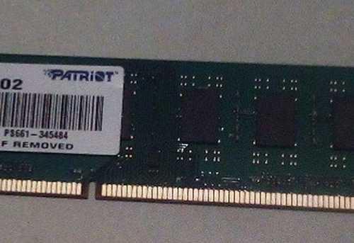 Оперативная память patriot PSD32G16002 DDR3 - 2Гб