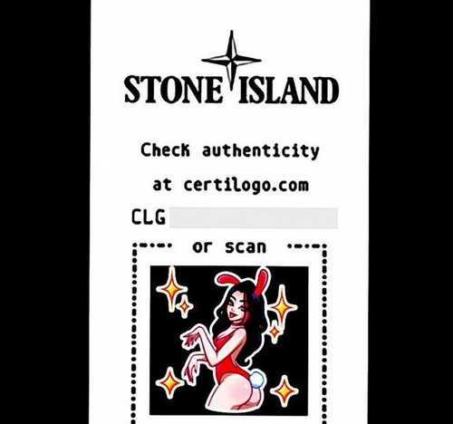 Clg Stone Island бирки для одежды. Аутентично. 122