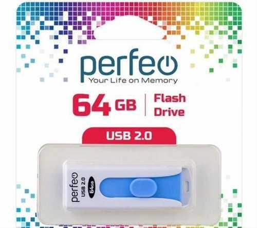 Флешка Perfeo USB 2.0 64GB S01 White