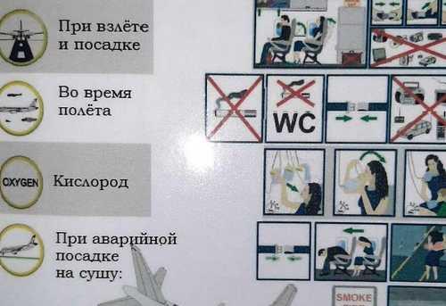 Инструкция по безопасности в самолете