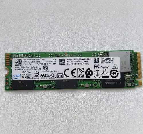 Ssd 512gb intel 660P