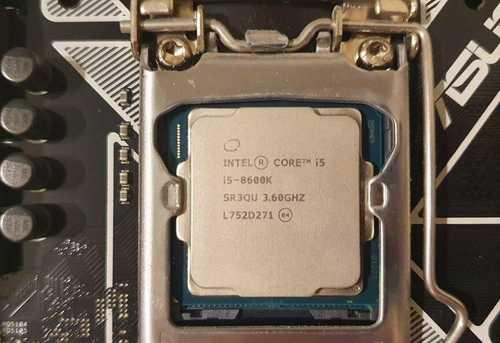 Комплект Intel core i5 8600k + asus Prime Z370-A