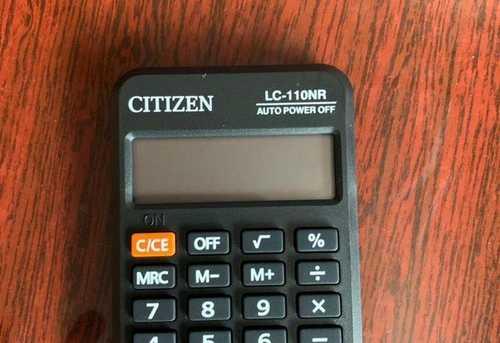 Калькулятор карманный citizen LC-110N черный