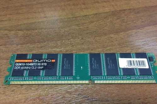 Оперативная память 1 гб DDR1 400мгц Qumo CL3
