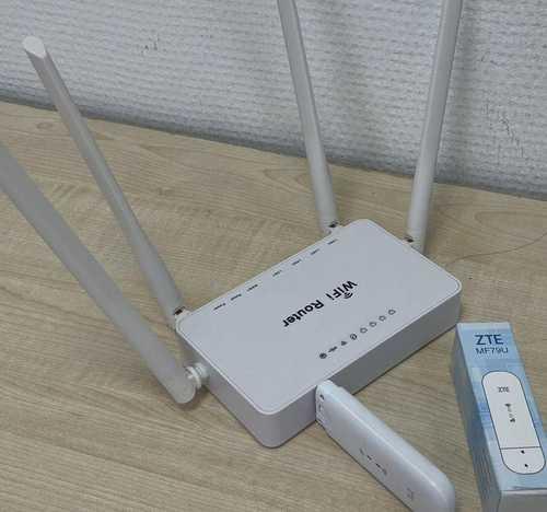 Комплект для интepнета на дачу WiFi роутеp и модем