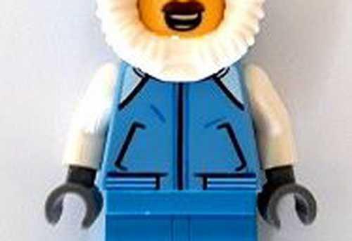 Минифигурка Lego Sweeper - Medium Blue Jacket wit