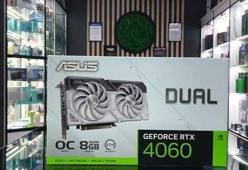 Видеокарта Asus GeForce RTX 4060 dual OC white