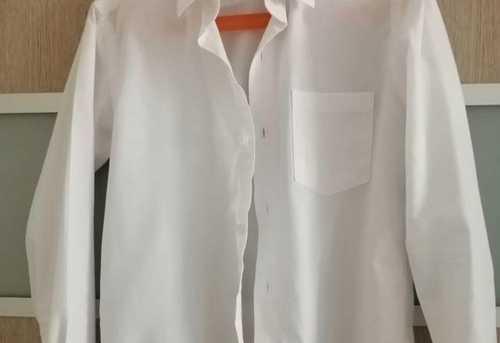 Рубашка белая 128-134 для школьника