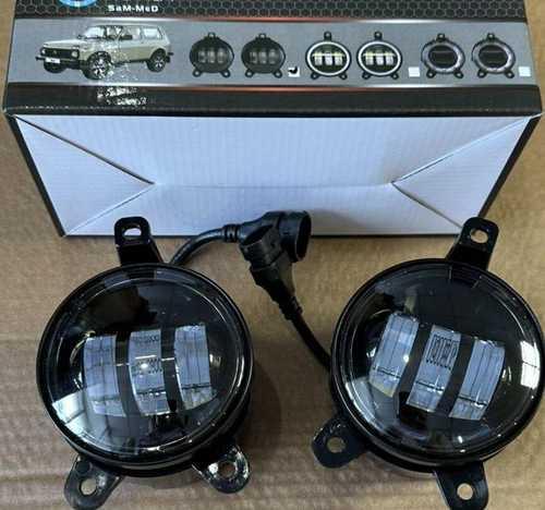 LED птф 3 линзы Priora/niva Chevrolet