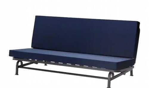 3-местный диван-кровать, темно-синий