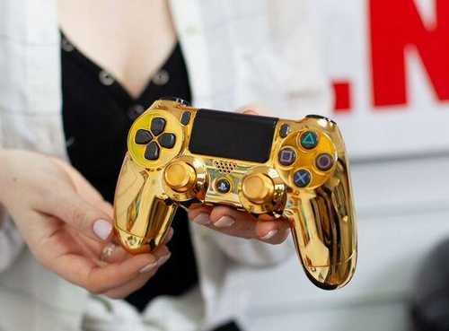 Кастомный Джойстик PS4 "Золото" ручная работа